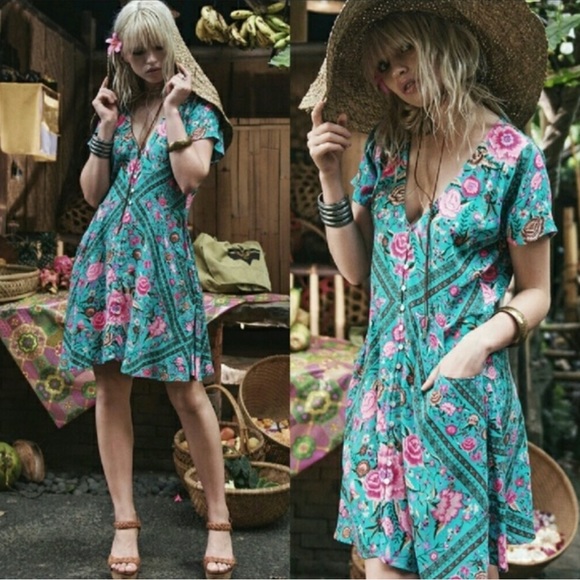 Spell | Dresses | Spell Turquoise Babushka Babs Playdress | Poshmark